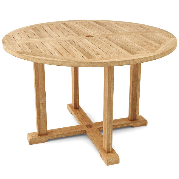 Tosca 4-Foot Round Table w/ Frame by Anderson Teak - The Charming Bench ...